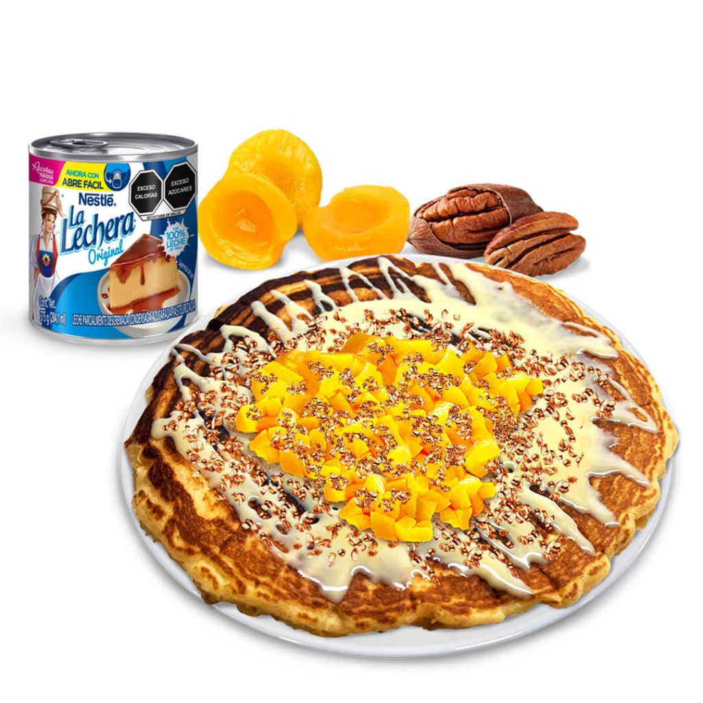 Hot Cake combinado de Lechera, Durazno y Nuez - Creps33