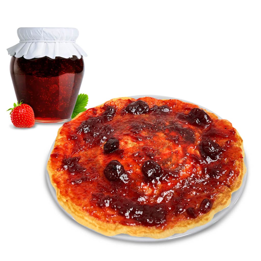 Hot Cake sencillo de Mermelada de Fresa - Creps33